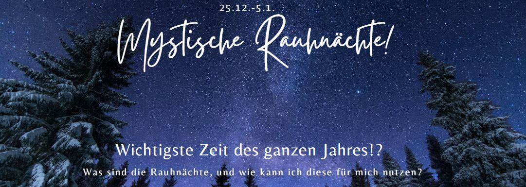 Mystische Rauhnächte Wichtigste Zeit des ganzen Jahres Hintergrund