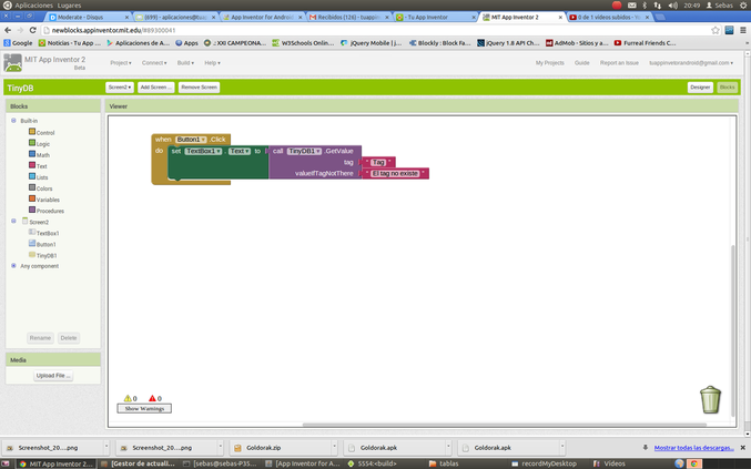 TinyDB MIT AppInventor 2 Tu App Inventor