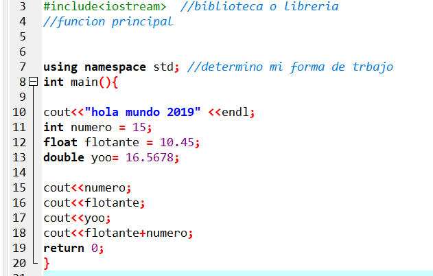 variables y ejemplos c Página web de welcometoprograming