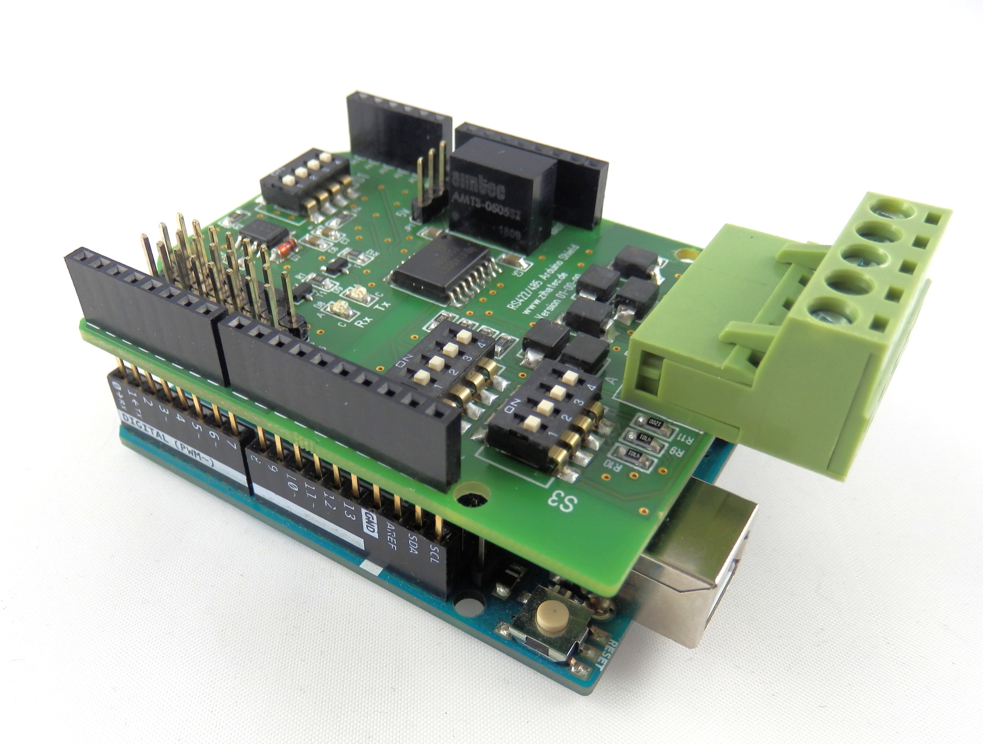 Arduino RS422 RS485 Shield Zihatec GmbH