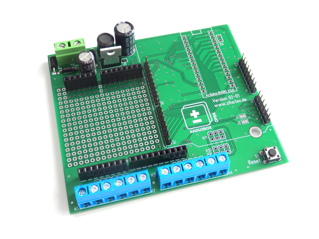 Din Rail Enclosure Set For Arduino UNO Zihatec GmbH