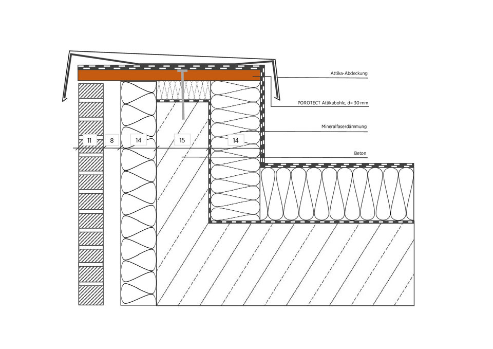 Detailskizzen - Porotect Attikabohle