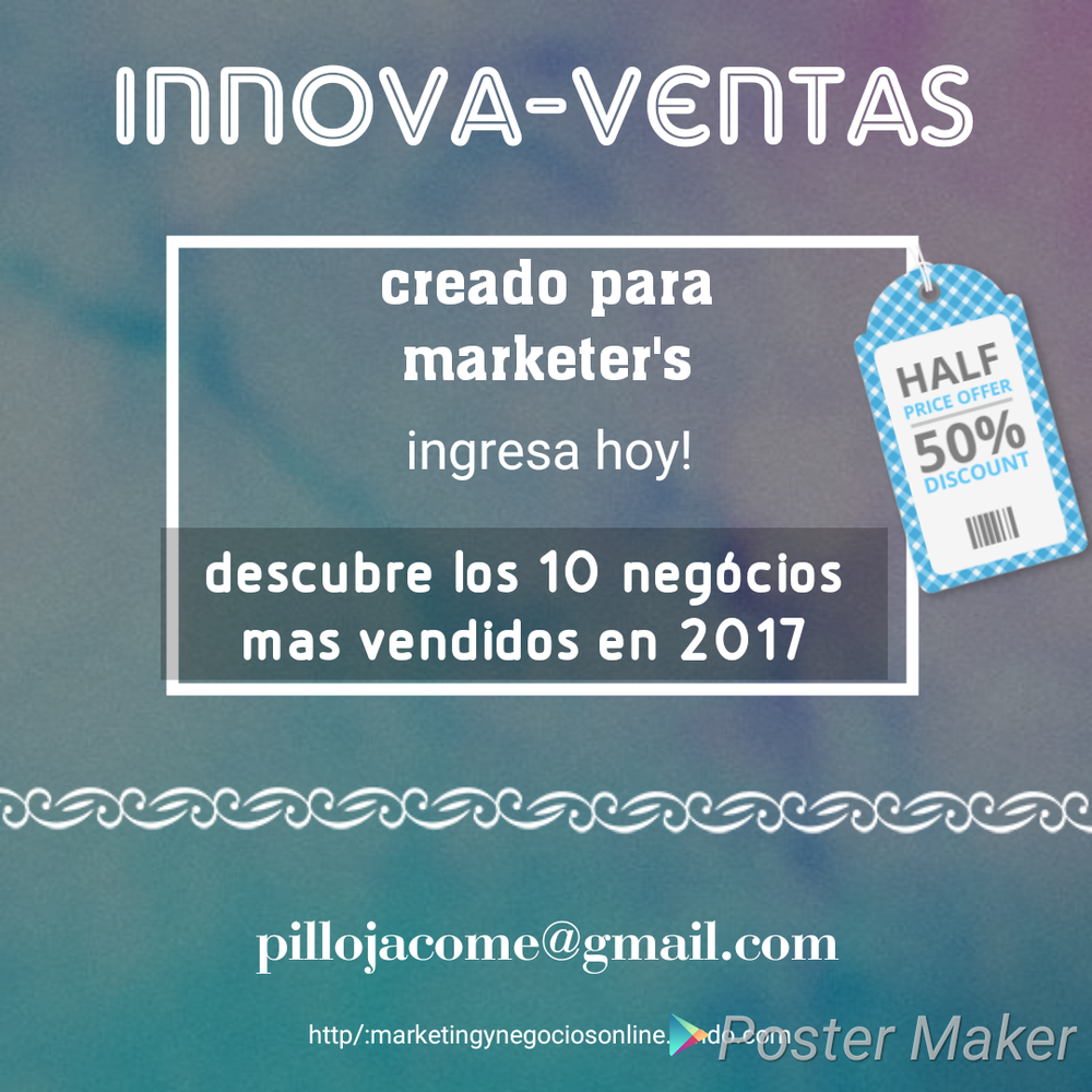 una empresa creada para comercializar productos por internet... - Página web de innova-ventas