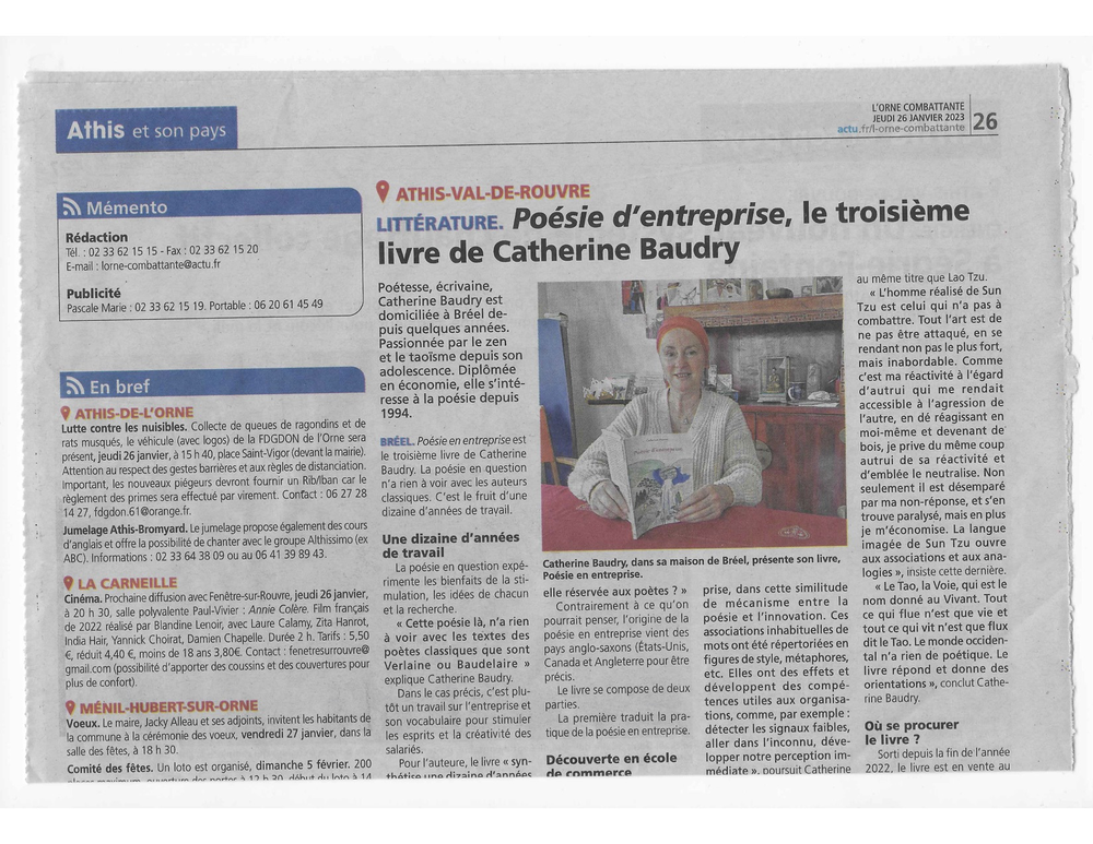 Catherine Baudry - Site de asso-ecrivains-suisse-normande