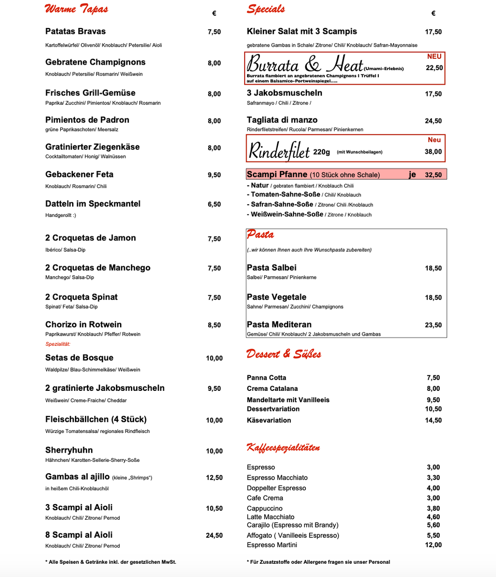 Speisekarte - vinothek-membersclubs Webseite!