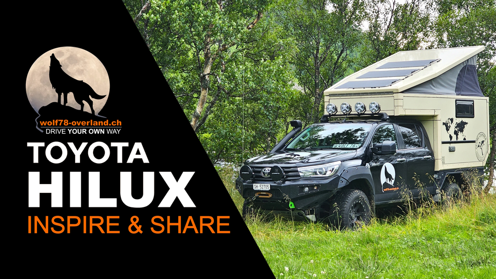 Endlich gute, grosse Anhängerspiegel - Hilux Overlanding Abenteuer