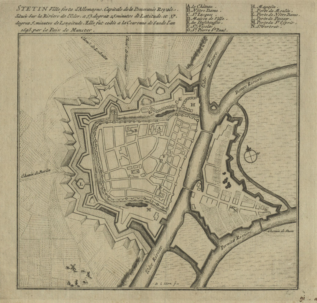 Landkarten, Stadtpläne und Umgebungskarten von Stettin - "HAUS STETTIN ...