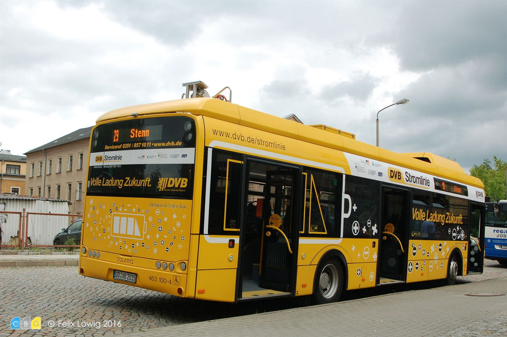 #001 E-Bus rollt durch Zwickau - Chemnitzer Busgalerie