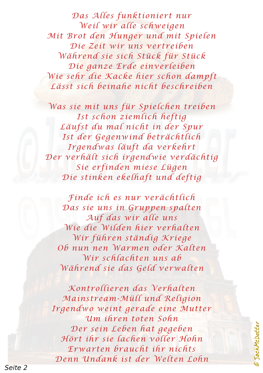 Gedichte II - gedichtegeschriebenvomlebens Webseite!