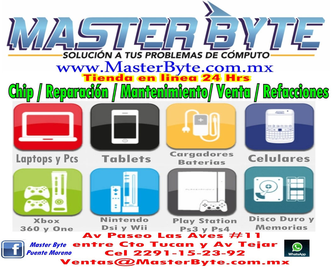 Direccion de Master Byte - Master Byte Pagina Oficial