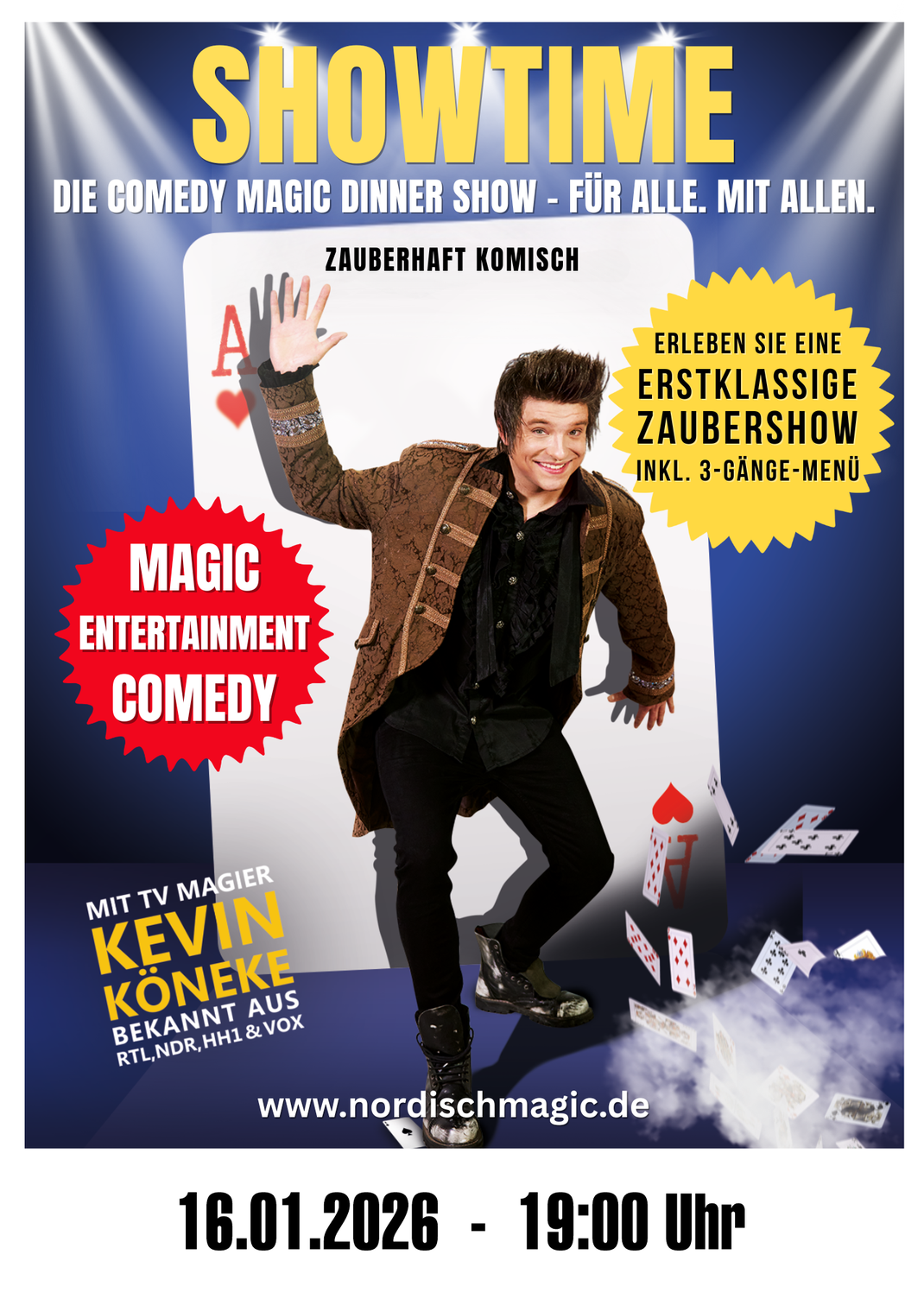 Comedy Magic Dinner Show - Landgasthaus Gute Laune Lichtenhagen Dorf