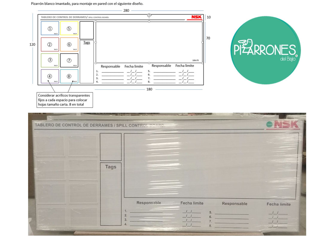Pizarrones "Soluciones Visuales" - Página web de pizarronesdelbajio