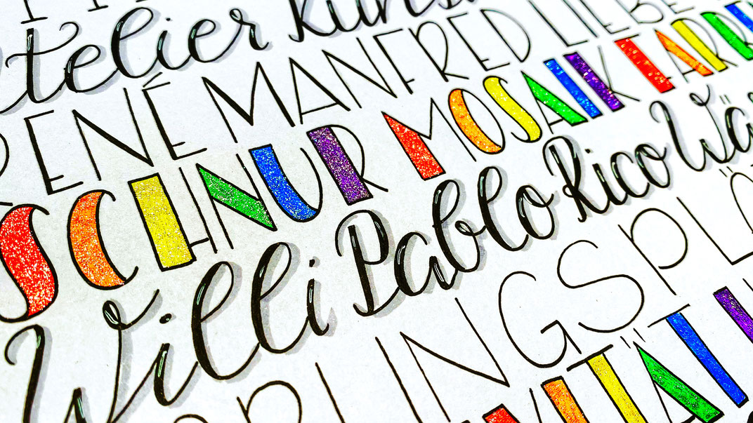 Handlettering by Michèle Lanz - riis&boor Website!