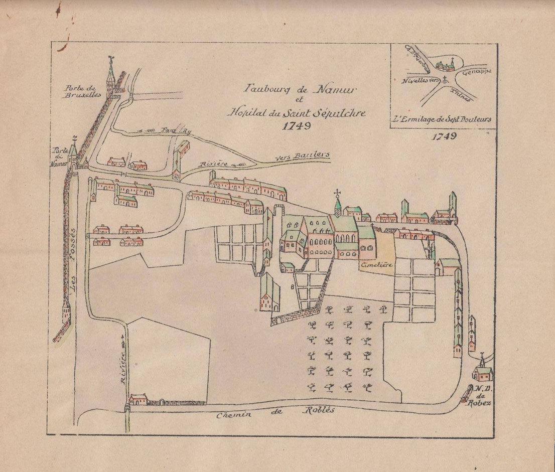 Plans de Nivelles - Mon vieux Nivelles