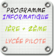 Programme 2022/2023 - Informatique - Cours, Devoirs, Exercices,