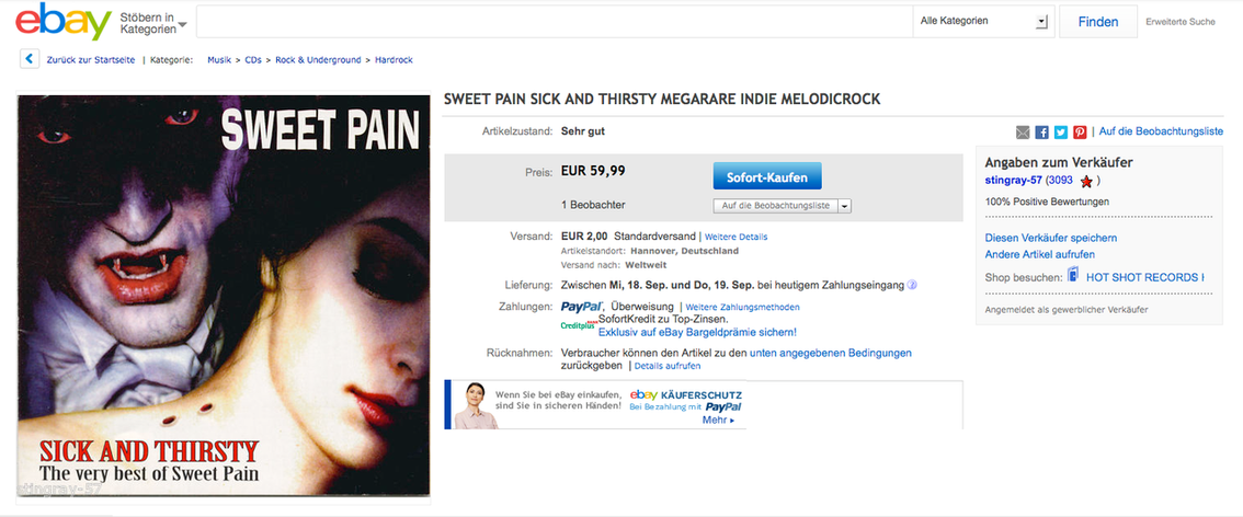 Band - Sweet Pain - High Energy Rock n Roll