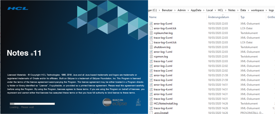 HCL Notes 11 - The Eclipse log directory grows way too big ...