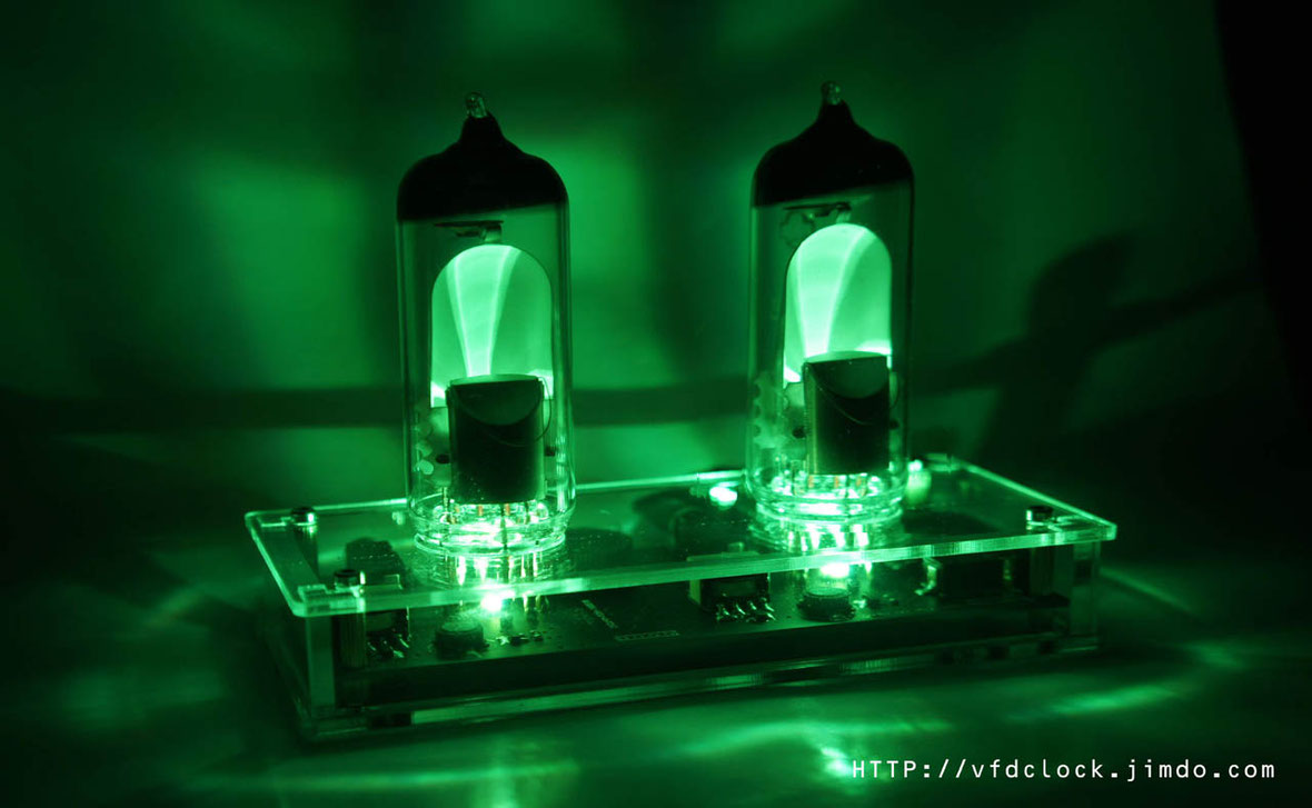 USB Powered 6E1P(EM80) 2-tube Magic Eye VU Meter(Stereo Audio ...