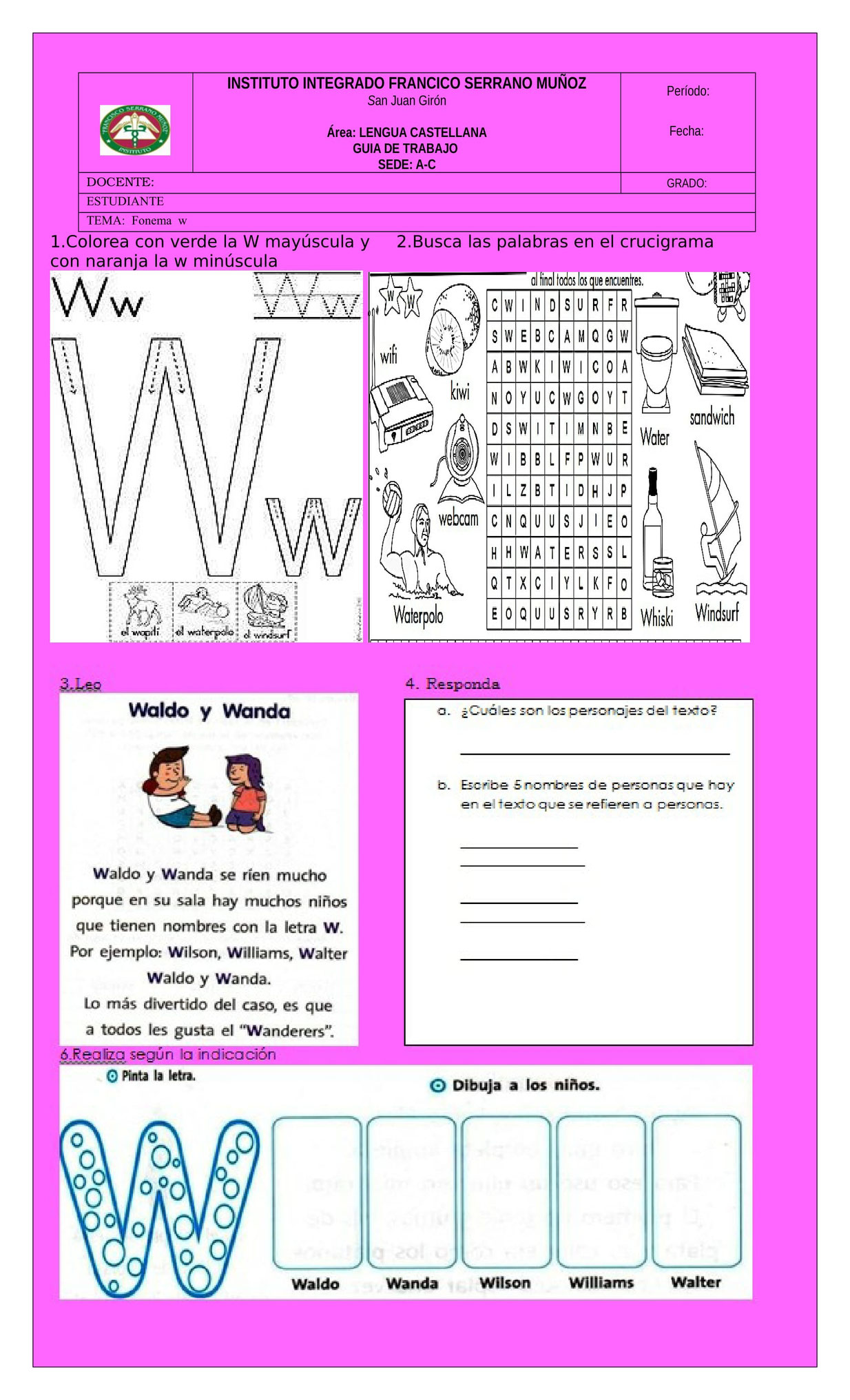 Comprensión lectora - Página web de lectoescrituragrado1sm