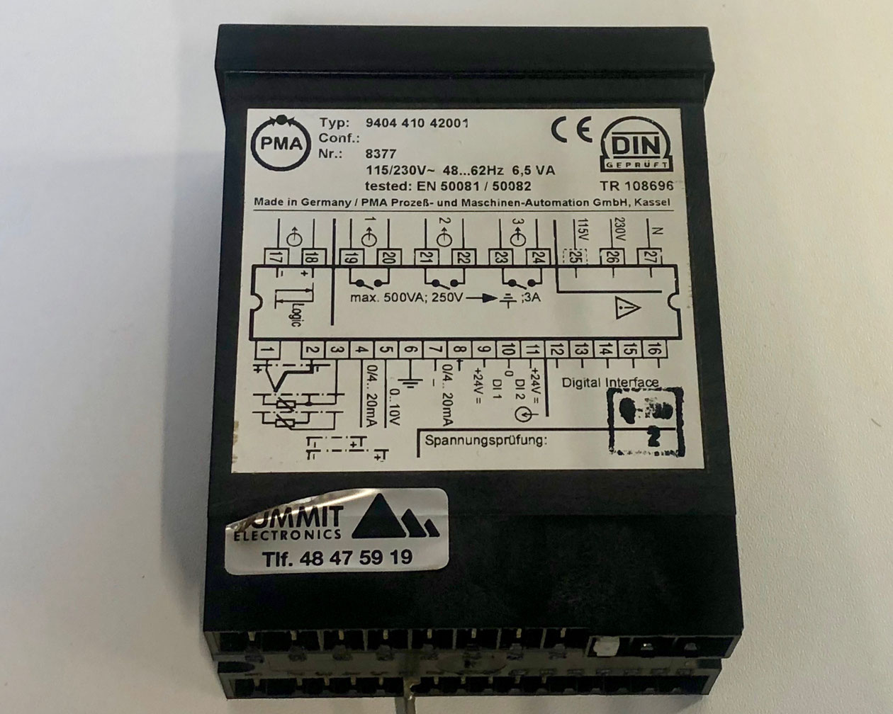 PMA Electric Controllers - I.S.S. INDUSTRIAL & SHIP SERVICES BV