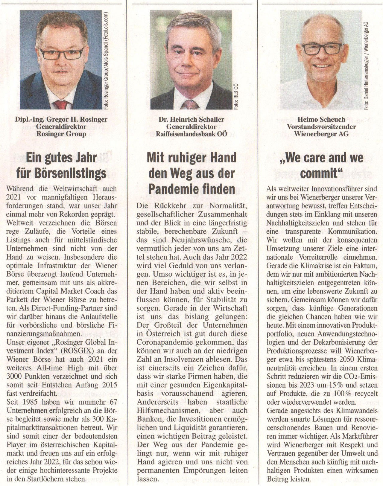 Presseberichte über Gregor Rosinger und die Rosinger Group - Gregor Rosinger - Investor & Experte