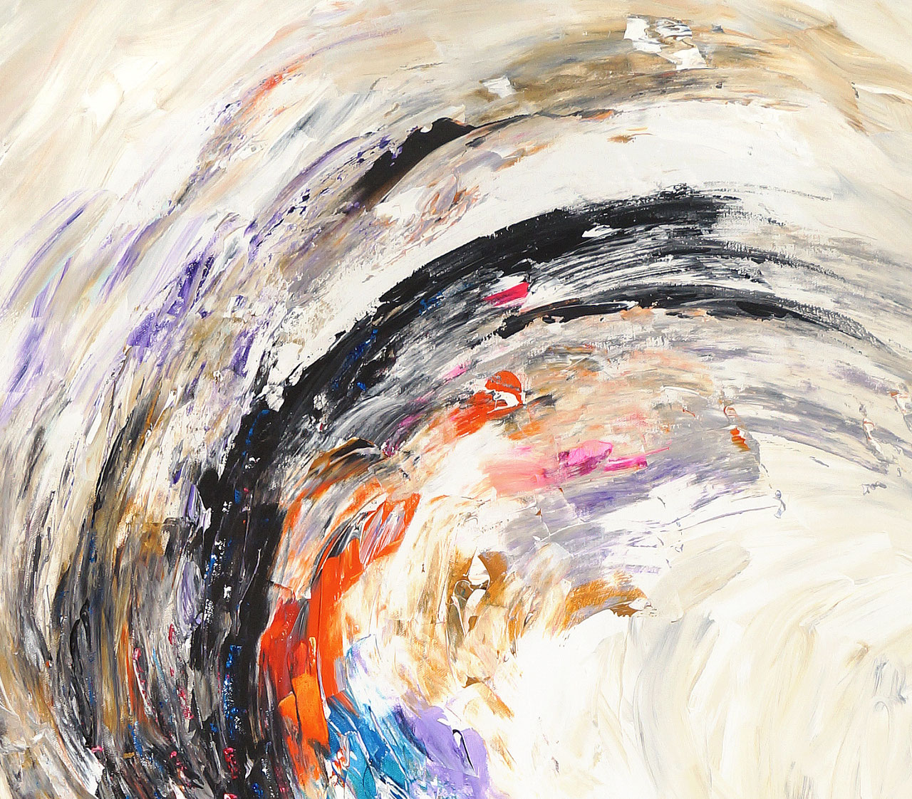 portrait format artwork - large abstract painting art for sale