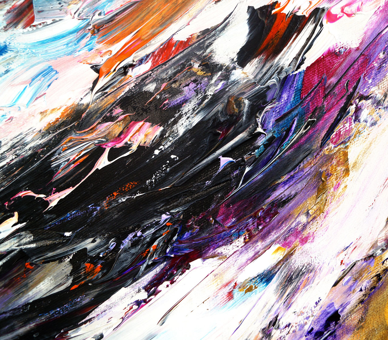 portrait format artwork - large abstract painting art for sale