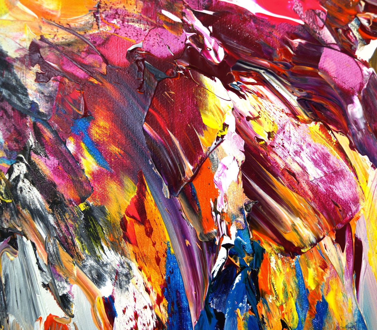 Awesome Wonderworld L 3 - large abstract painting art for sale