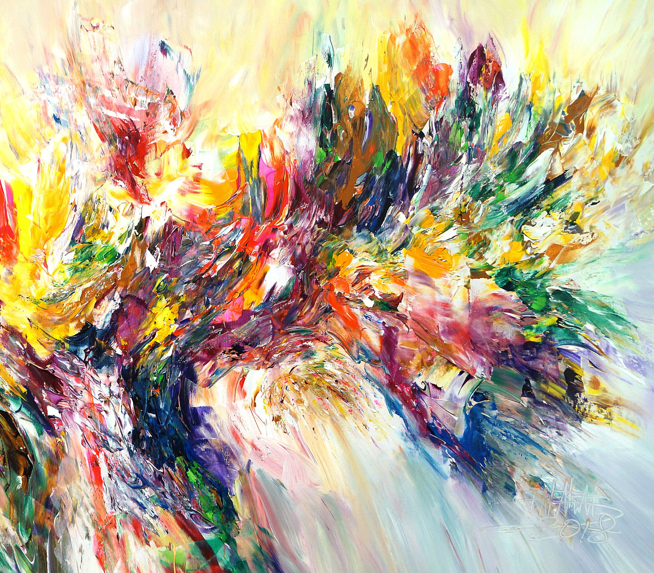 Dreamlike artwork - large abstract painting art for sale