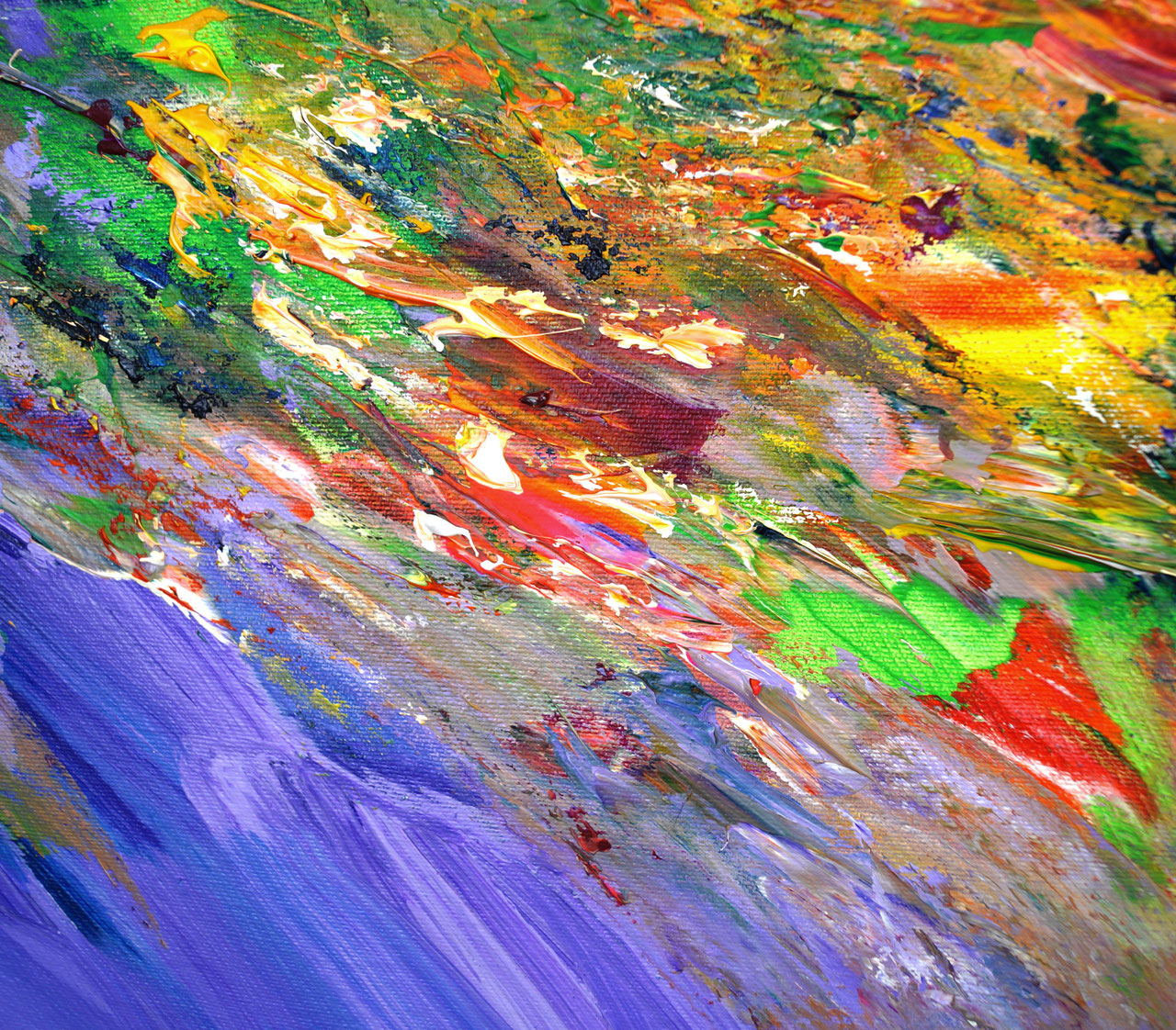 Vibrant artwork - large abstract painting art for sale