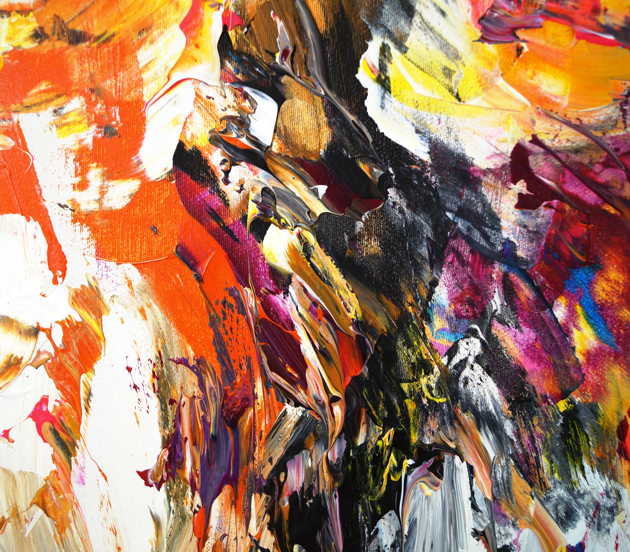 Awesome Wonderworld L 3 - large abstract painting art for sale