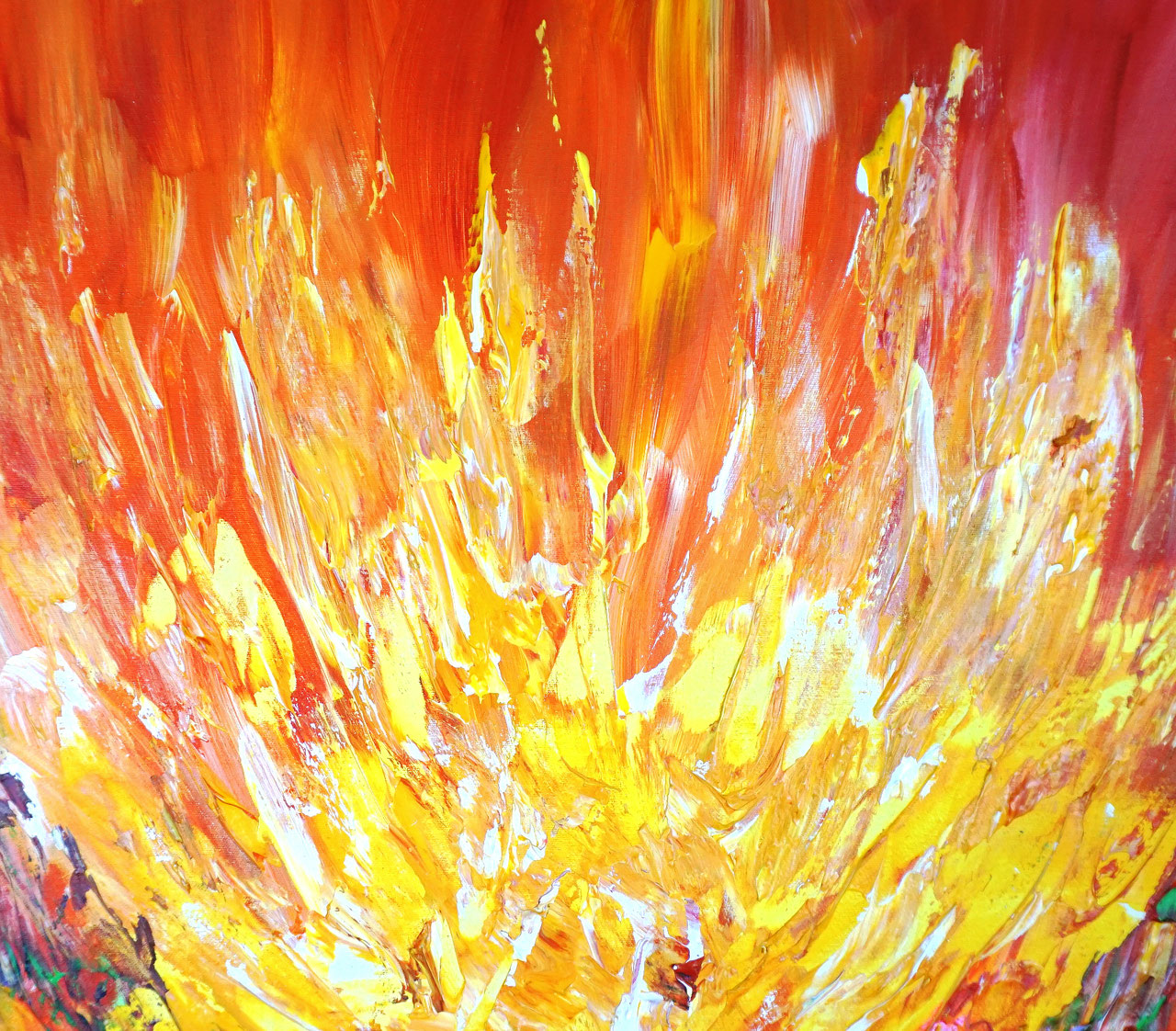 red artwork - large abstract painting art for sale