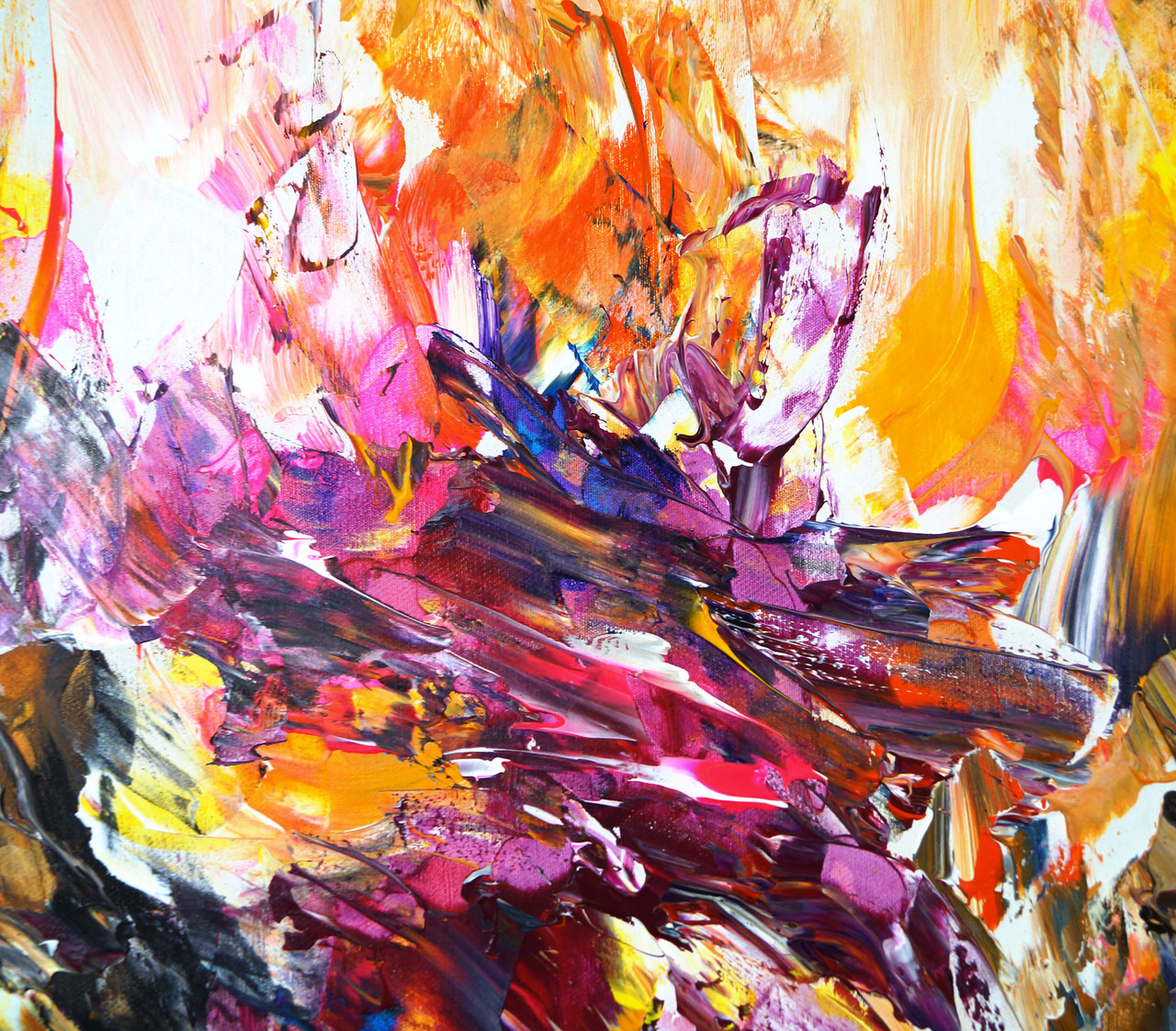 Awesome Wonderworld L 3 - large abstract painting art for sale