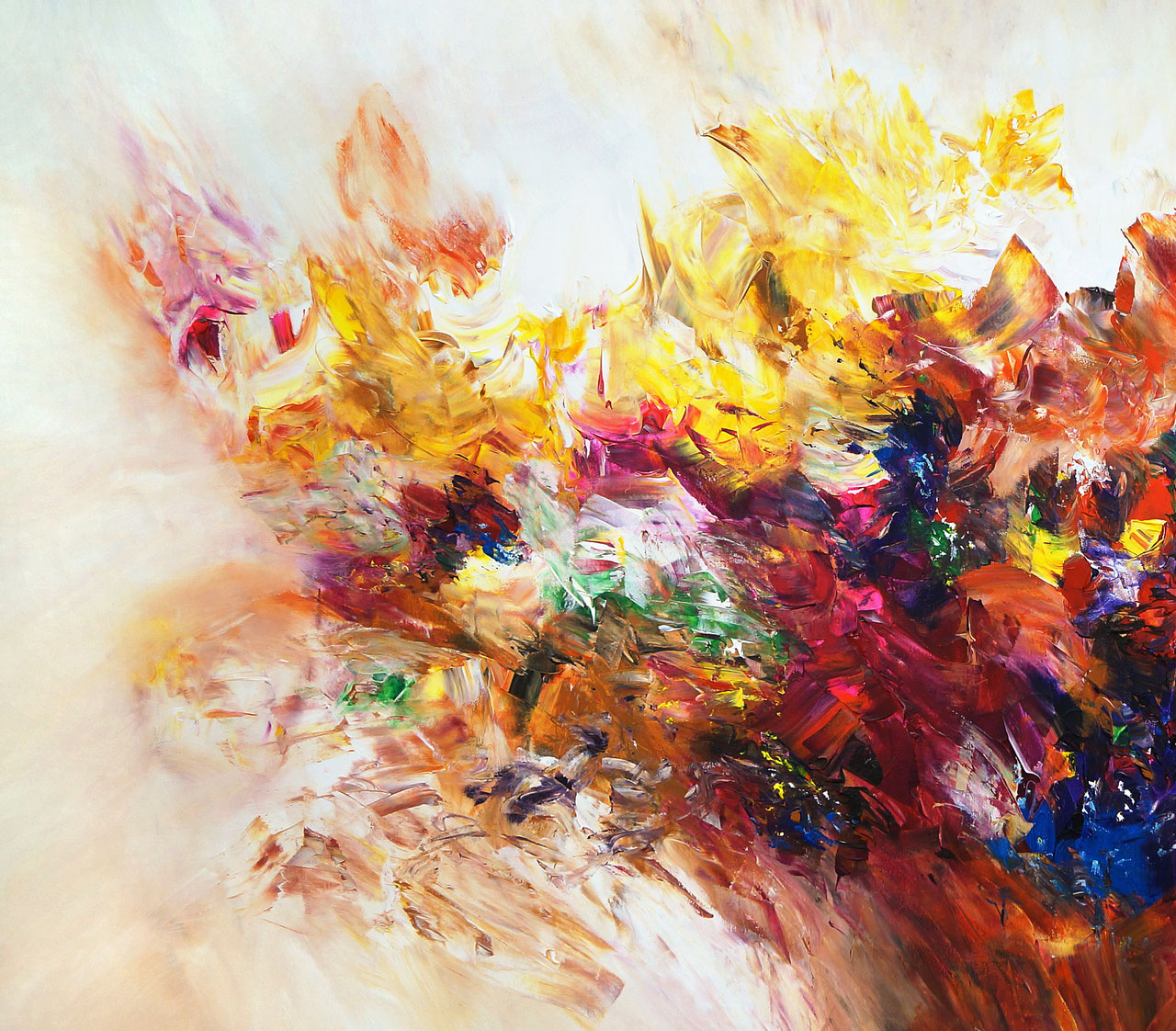 Red Abstract - large abstract painting art for sale