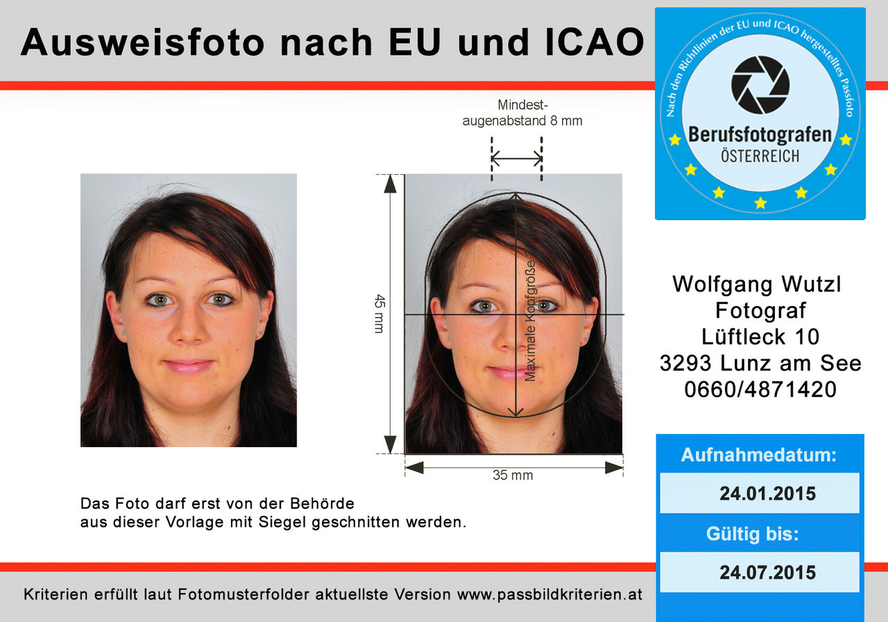 Pass Fotos - Wolfgang Wutzl Fotografie