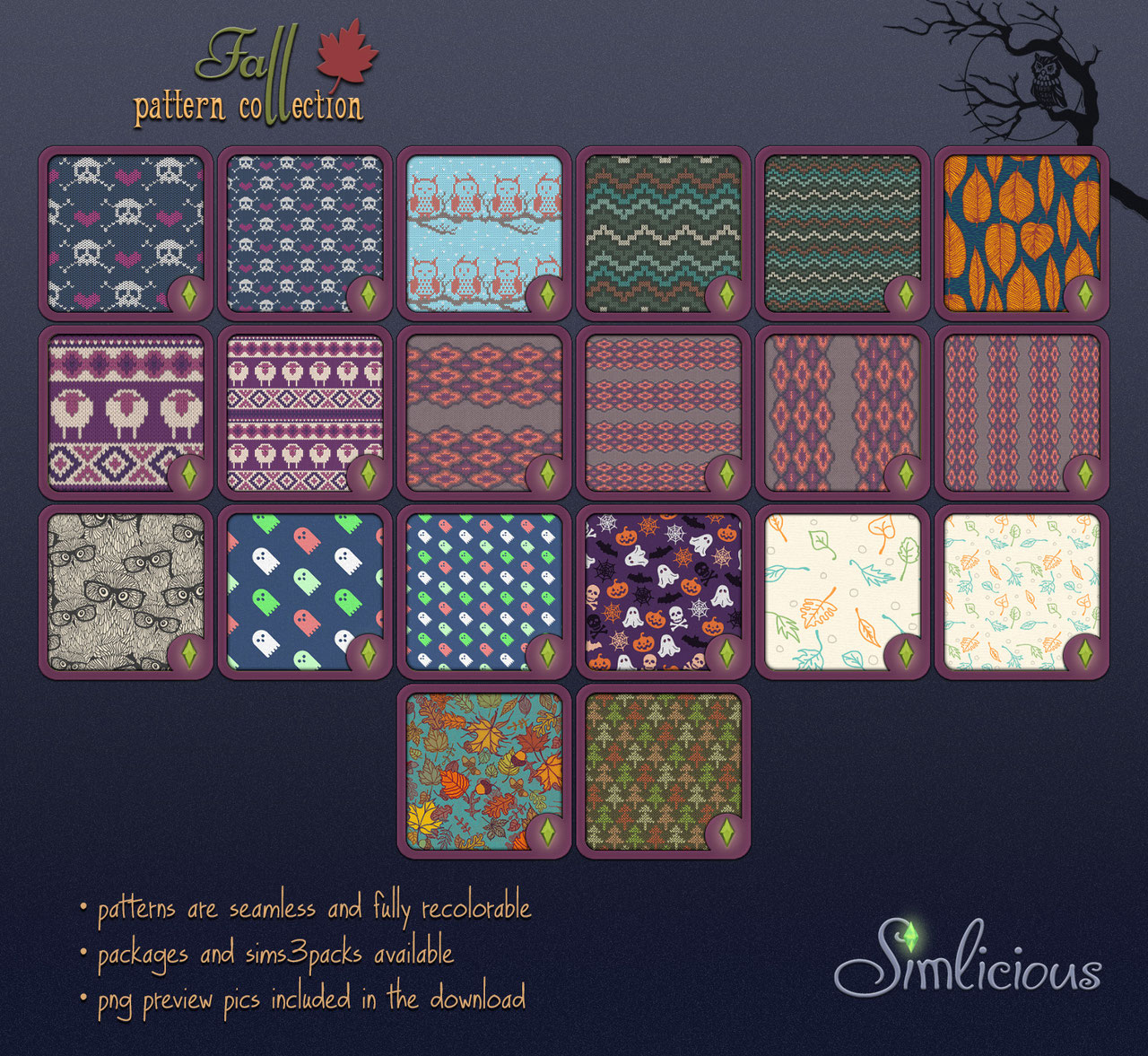 Patterns - Custom Content for the Sims 3 by Simlicious