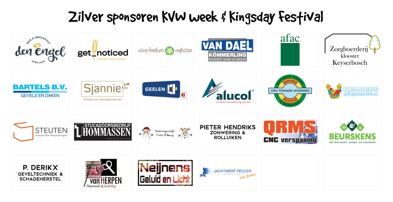 Sponsoren KVW week & Kingsday Festival - KVW Neer