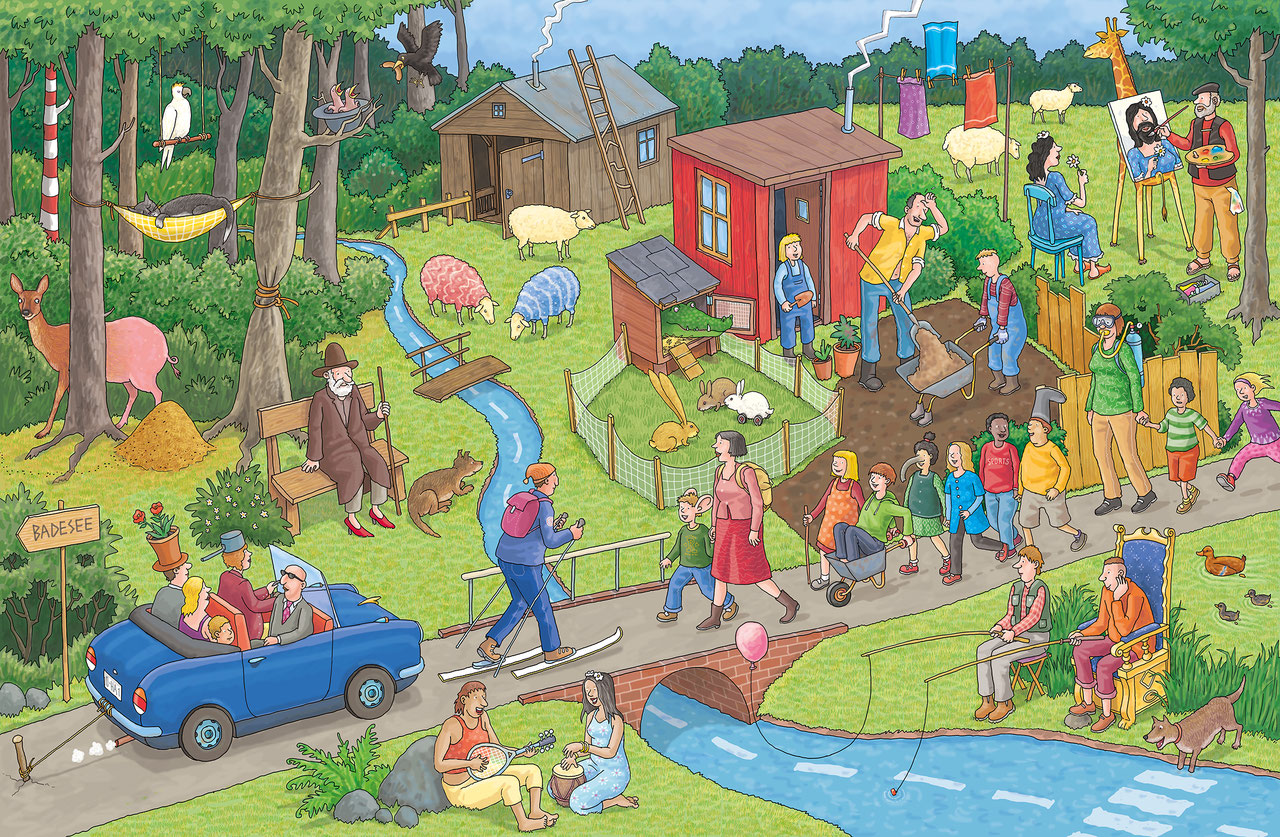 Wimmelbilder - Achim Ahlgrimm Illustration