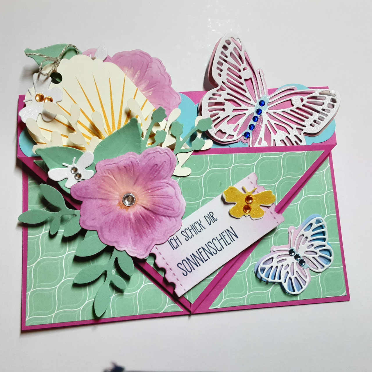 Triangle Pocket Card im Team - stempeldichbunt