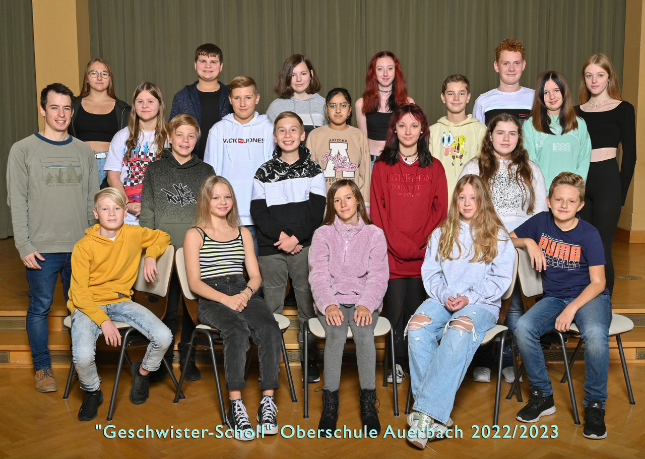 Klassenfotos Schuljahr 2022/2023 - Geschwister Scholl Oberschule Auerbach/Vogtland