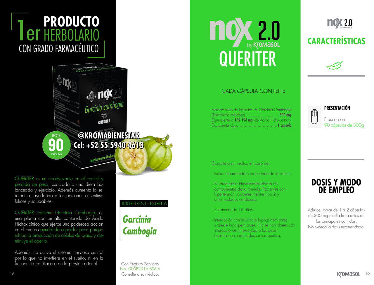 Nox 2.0 Kromasol Garcinia Cambogia - Kromasol Distribuidor