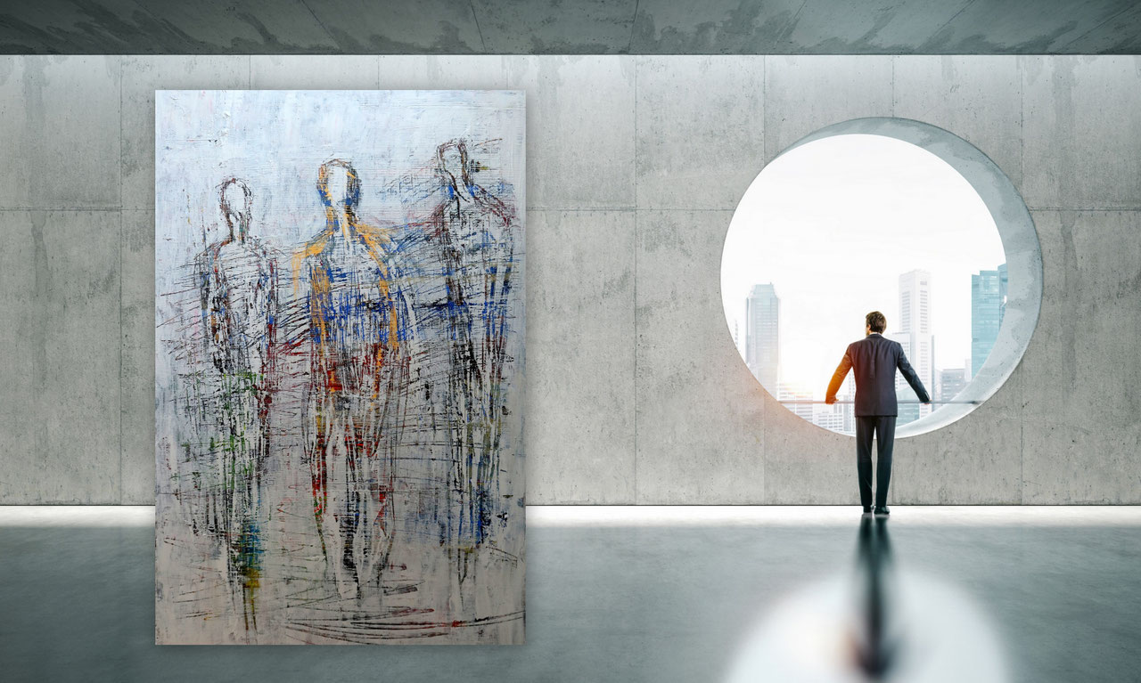 men at city - GALERIE ABSTRAKT