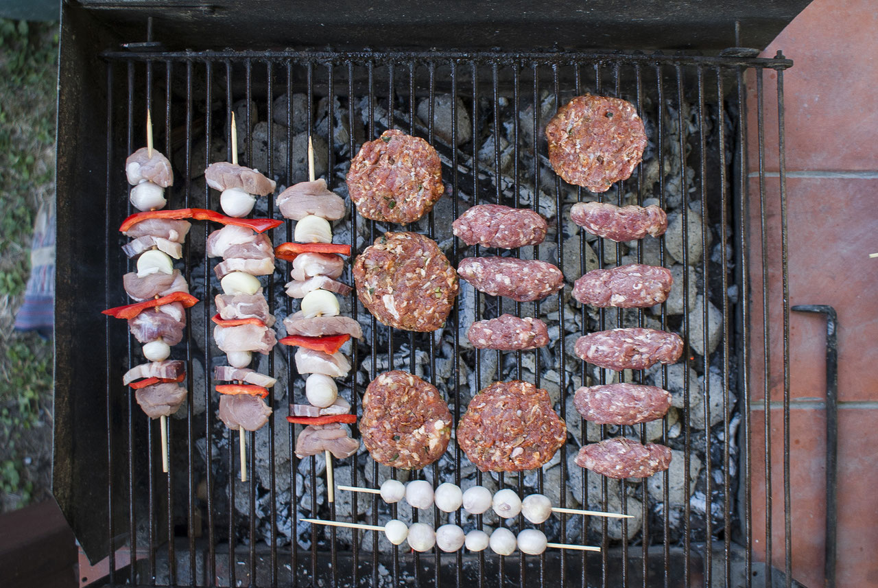 Raznici and Cevapcici: a traditional Croatian grill - Cooking along the ...