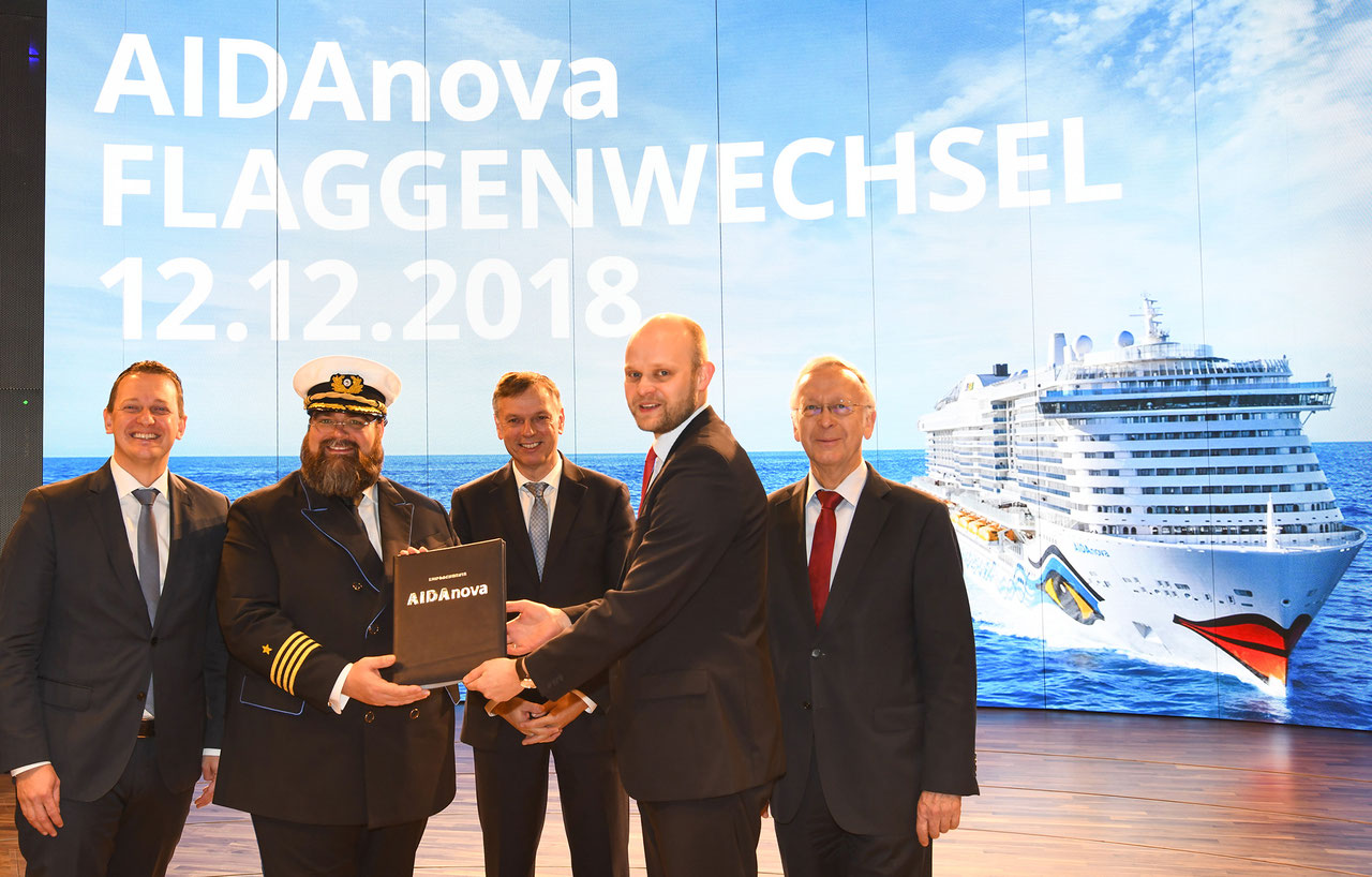 AIDAnova wurde an AIDA Cruises übergeben - Cruise Paper