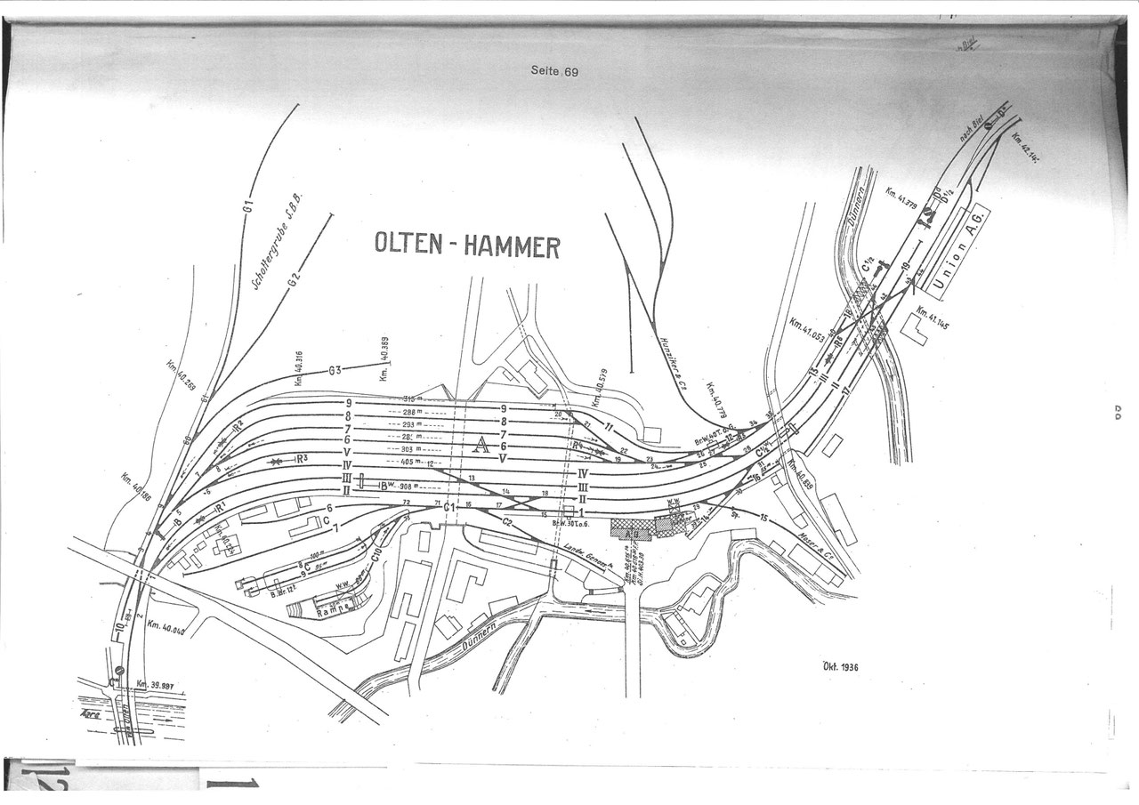 Olten Hammer - gleisplaene-schweiz