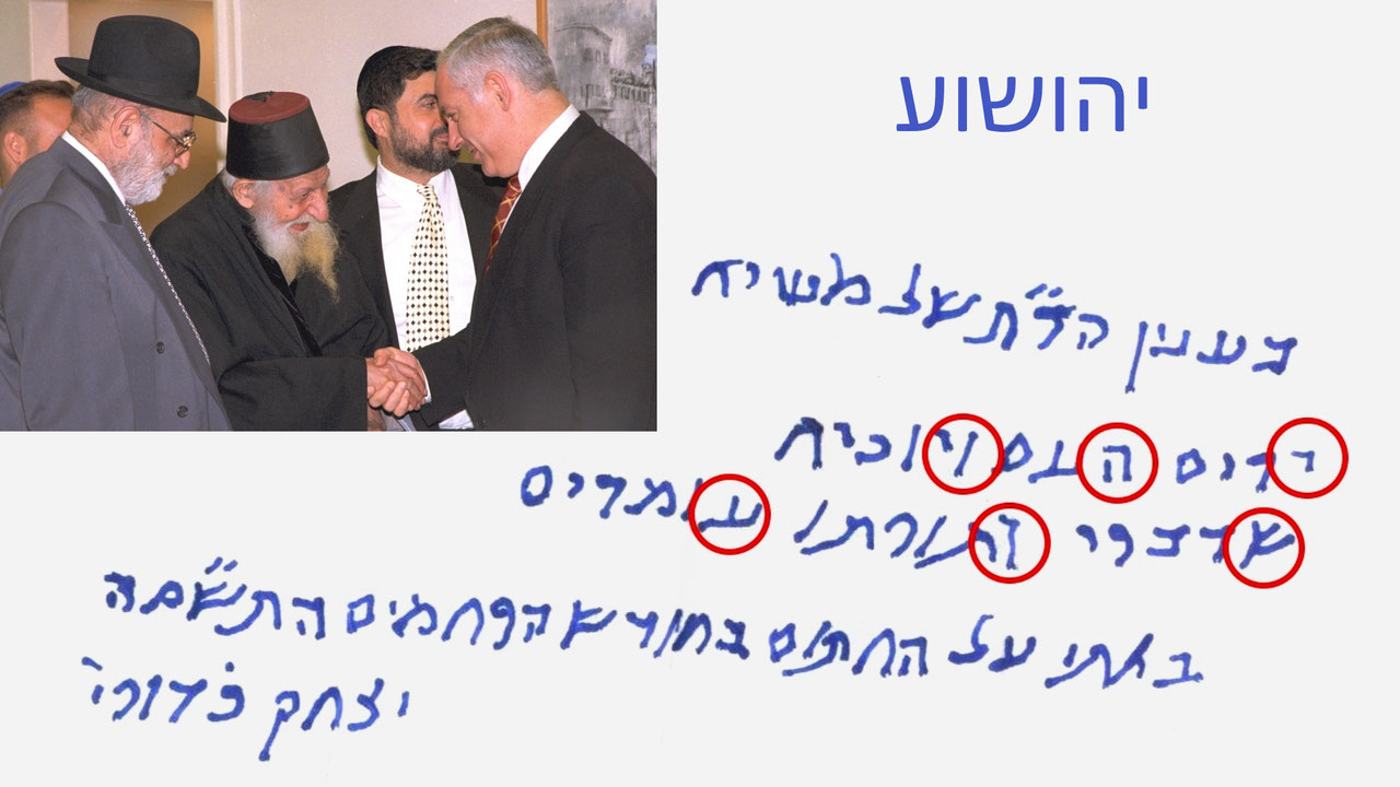 Rabbi Yitzhak Kaduri Note and the Name of the Messiah - Structure Bible ...