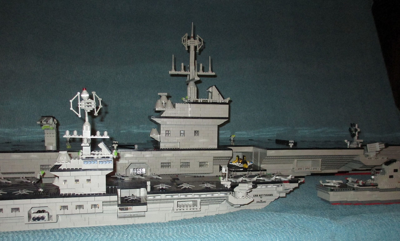 Mega Double Kitty Hawk Bloks - Aircraft Carrier Building Bricks World