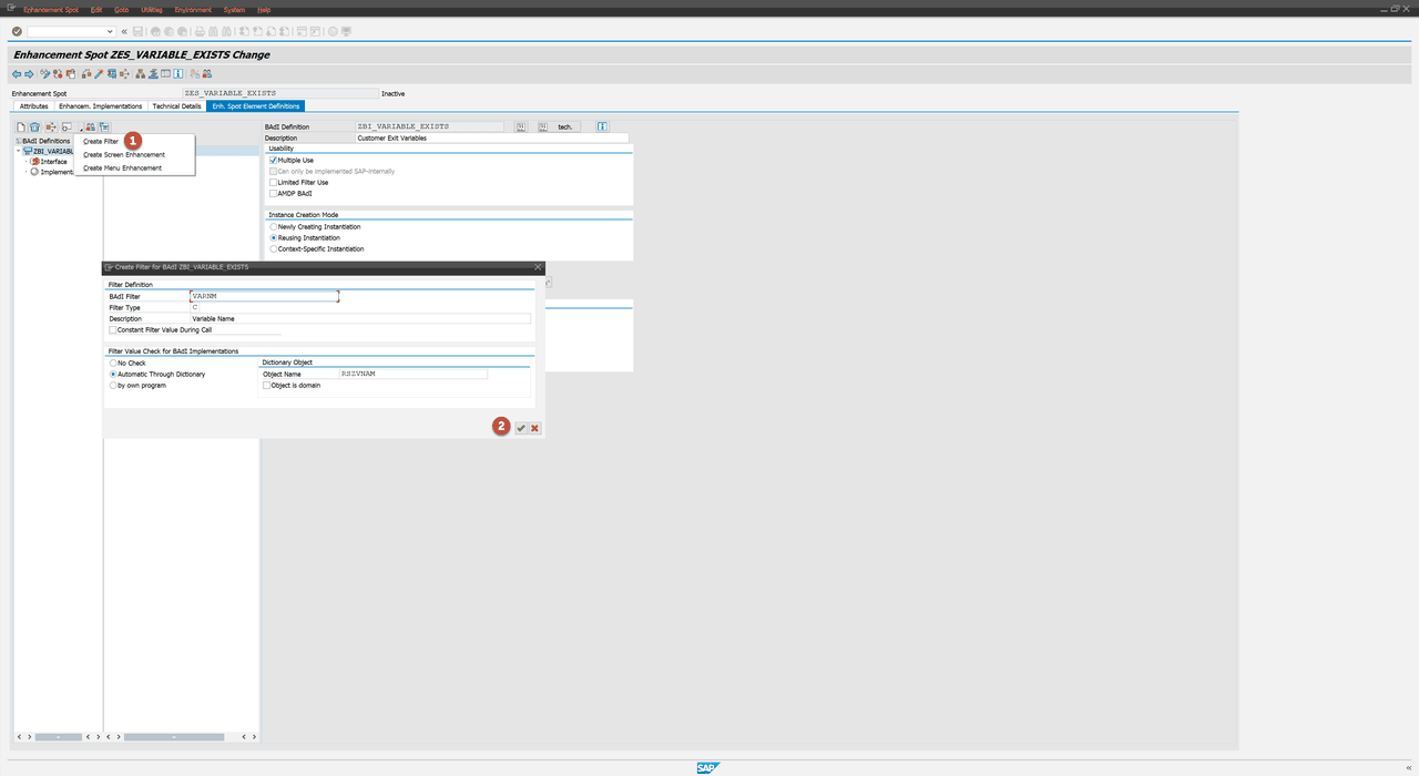 BW/4HANA 2.0 Customer Exit Variables with own enhancement spot - reyemsaibot
