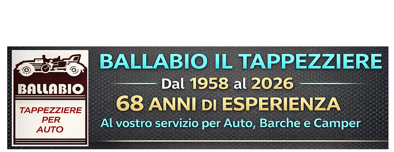 Tappezziere per auto dal 1958 - Ballabio il tappezziere-auto-camper-barche