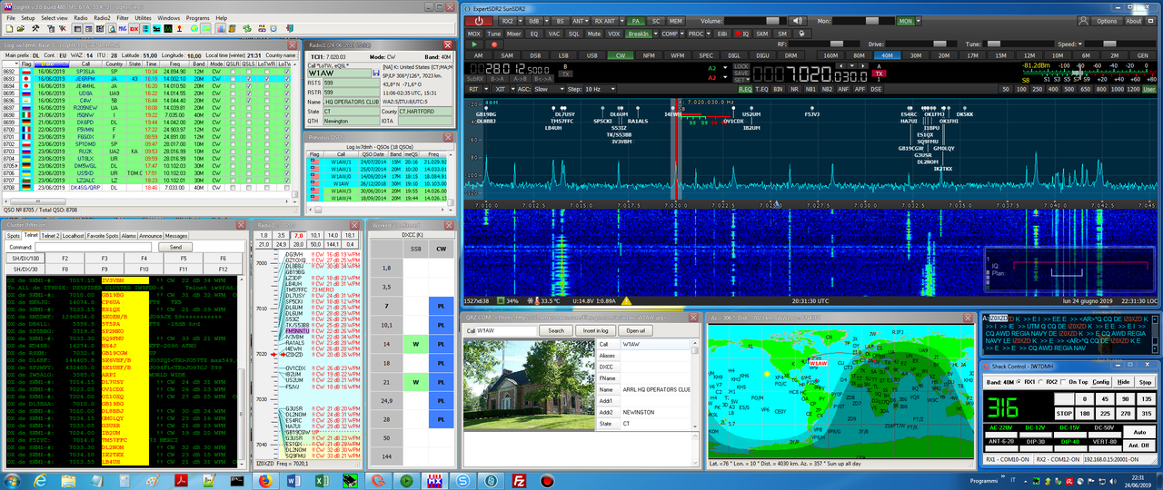 LogHX3 by RH4HX - Un log che supporta TCI - IW7DMH - Ham Radio Station